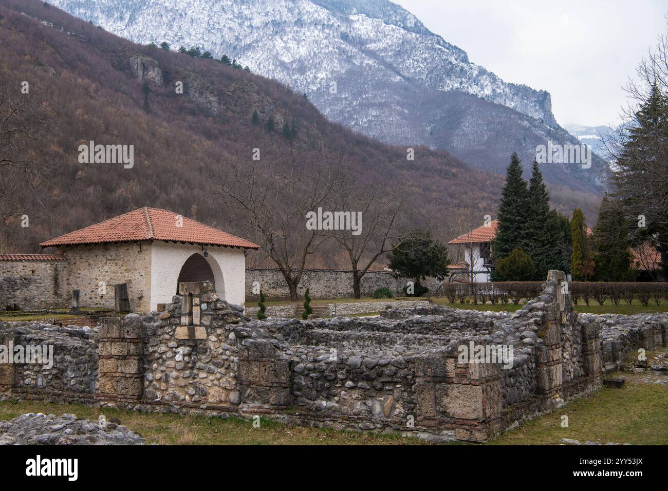 Courtyard or garden of Medieval Monastery and Church Pecka Patrijarsija ...