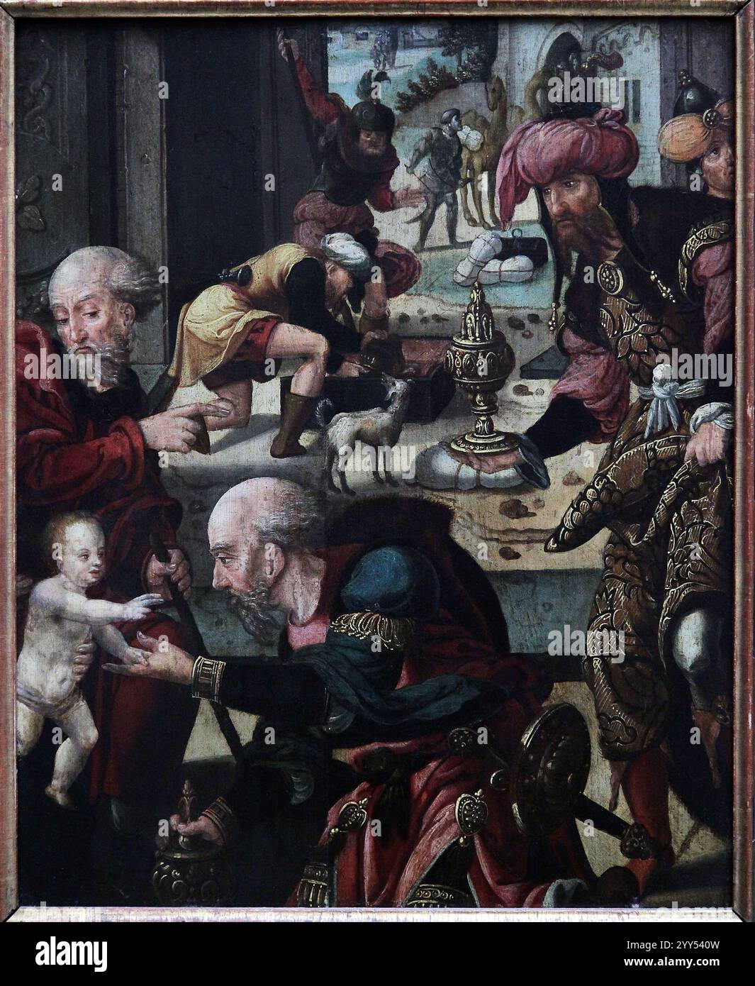 The Adoration of the Magi by Pieter I Coecke van Aelst (1502-1550 Stock Photo - Alamy
