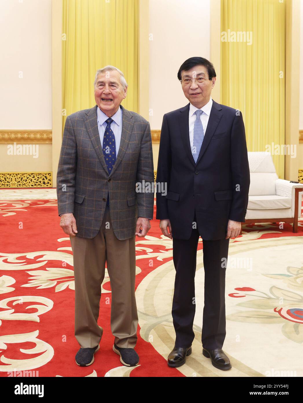 Beijing, China. 19th Dec, 2024. Wang Huning, chairman of the Chinese ...