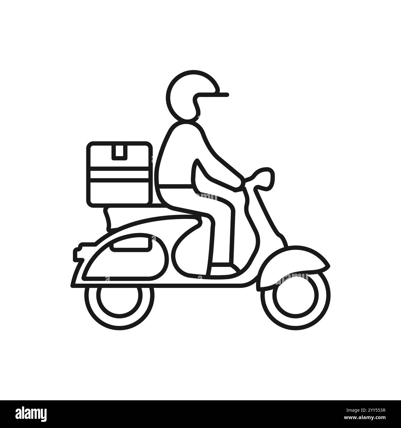 Shipping fast delivery man riding motorcycle icon symbol, Pictogram ...