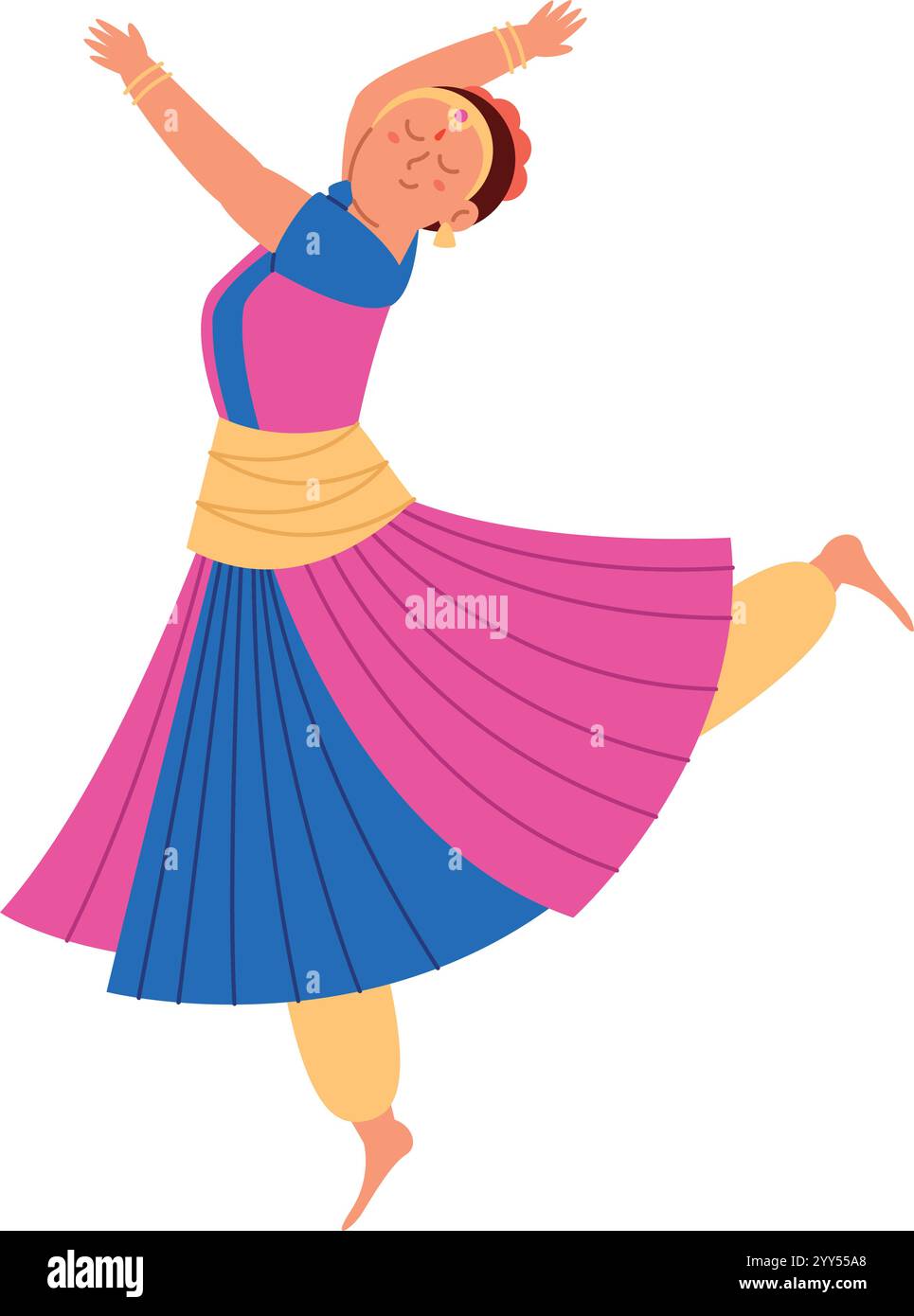bharatanatyam dancer indian female Stock Vector Image & Art - Alamy