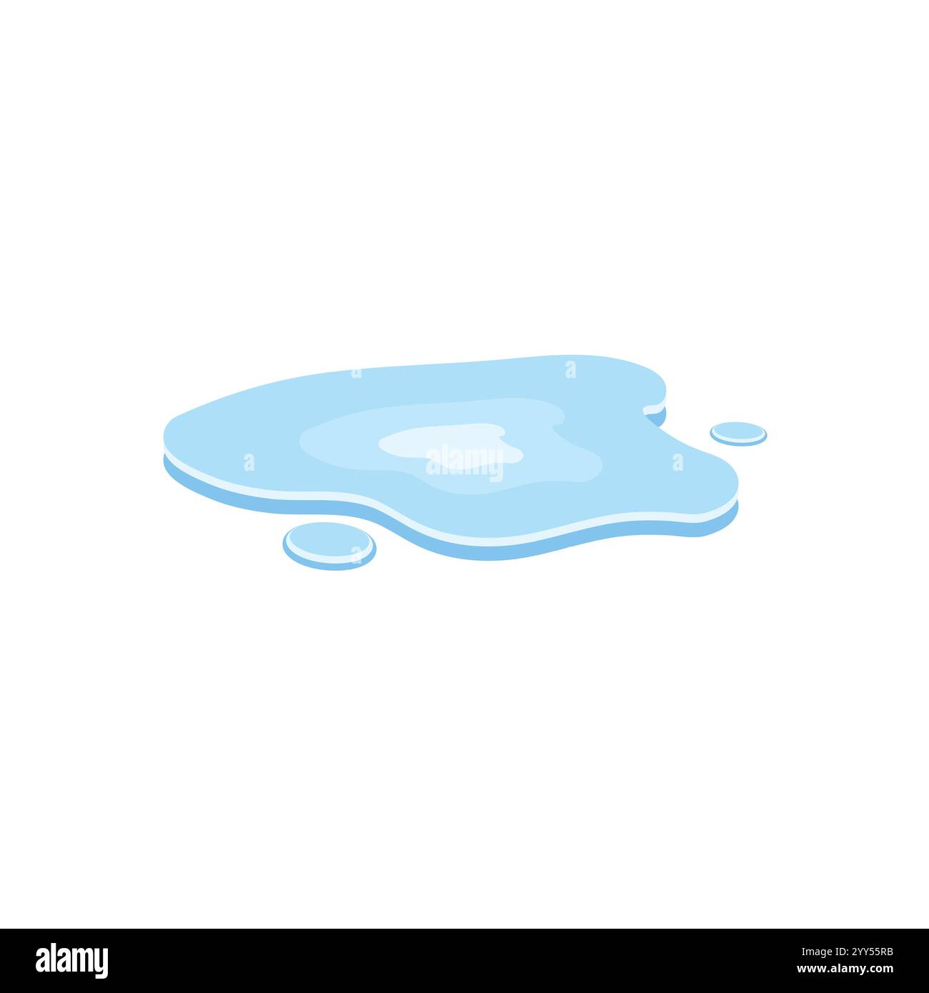 Water spill vector illustration isolated on white background Stock ...