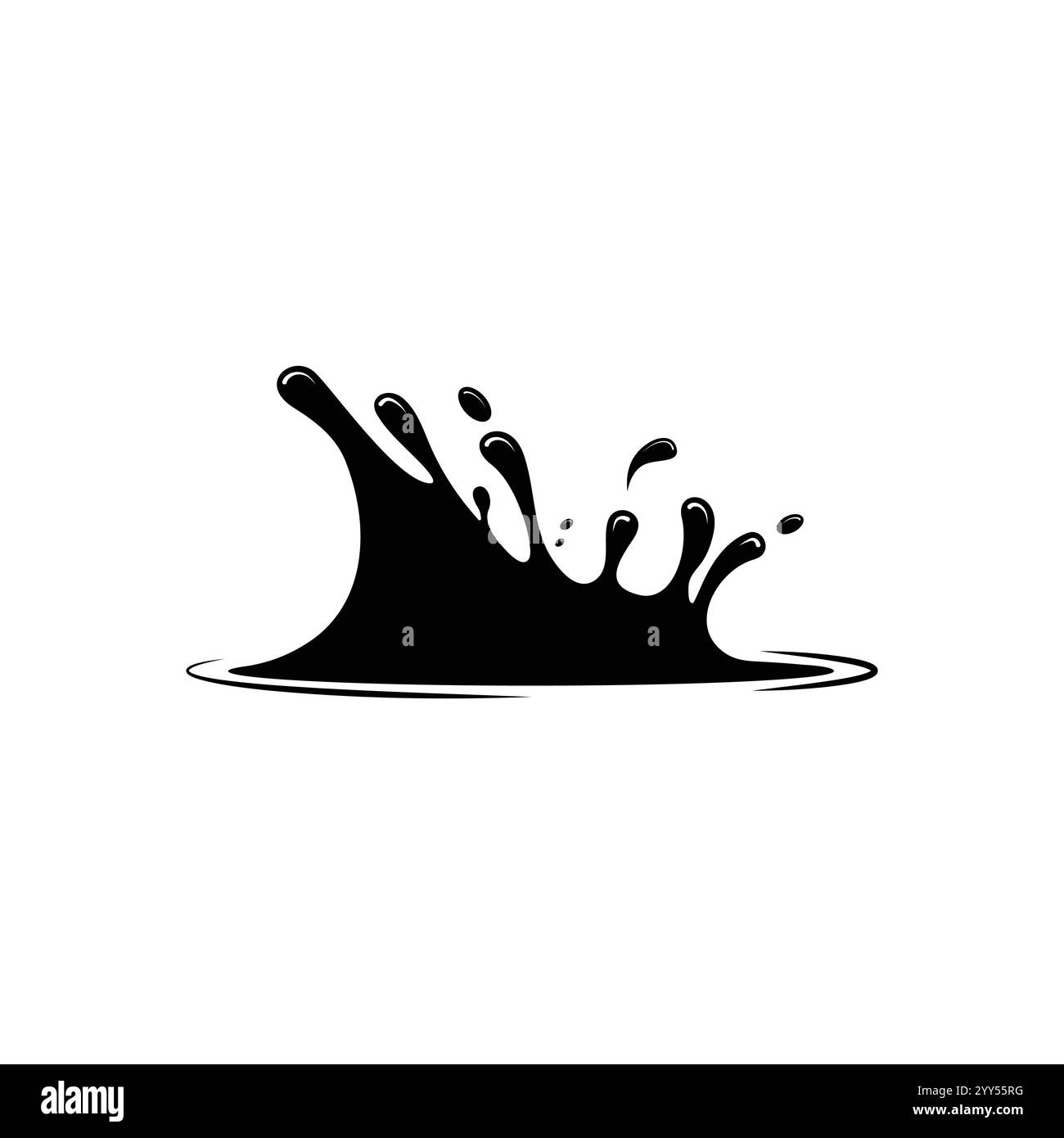 Vector doodle wave black Cut Out Stock Images & Pictures - Alamy