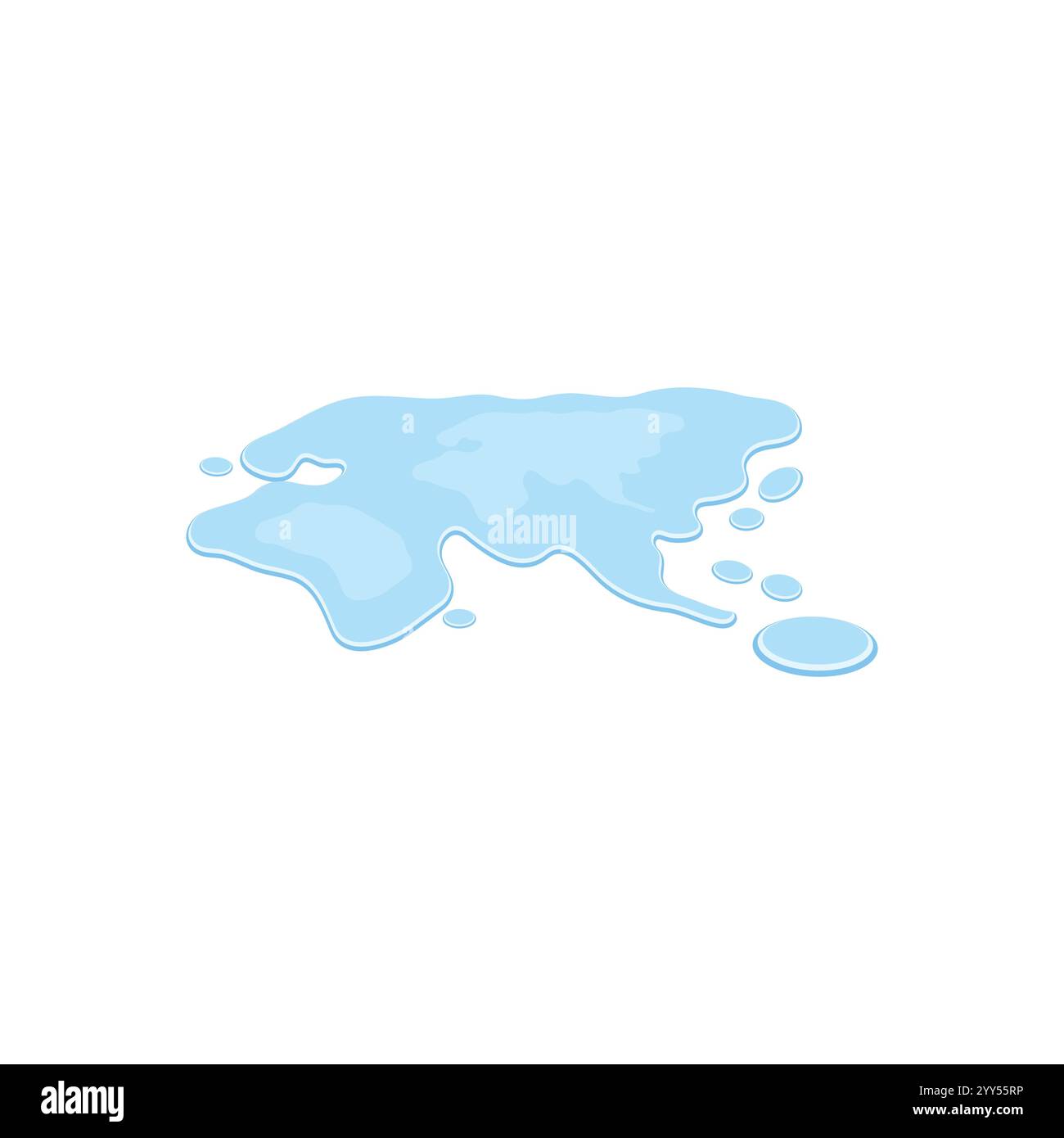Water spill vector illustration isolated on white background Stock Vector Image & Art - Alamy