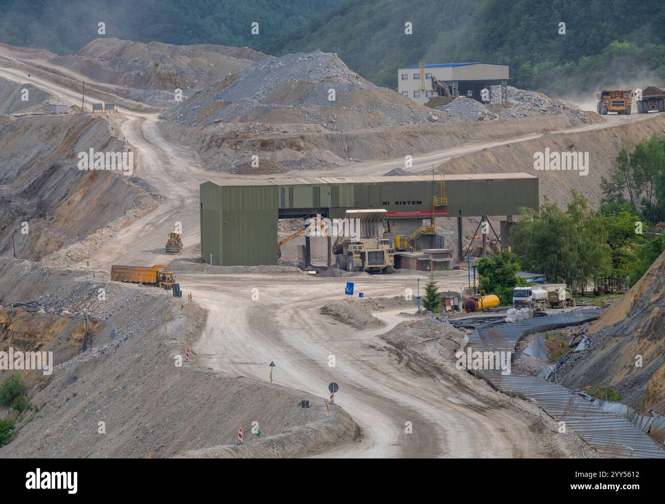 Mine copper Majdanpek, one of the largest copper mines in Serbia ...