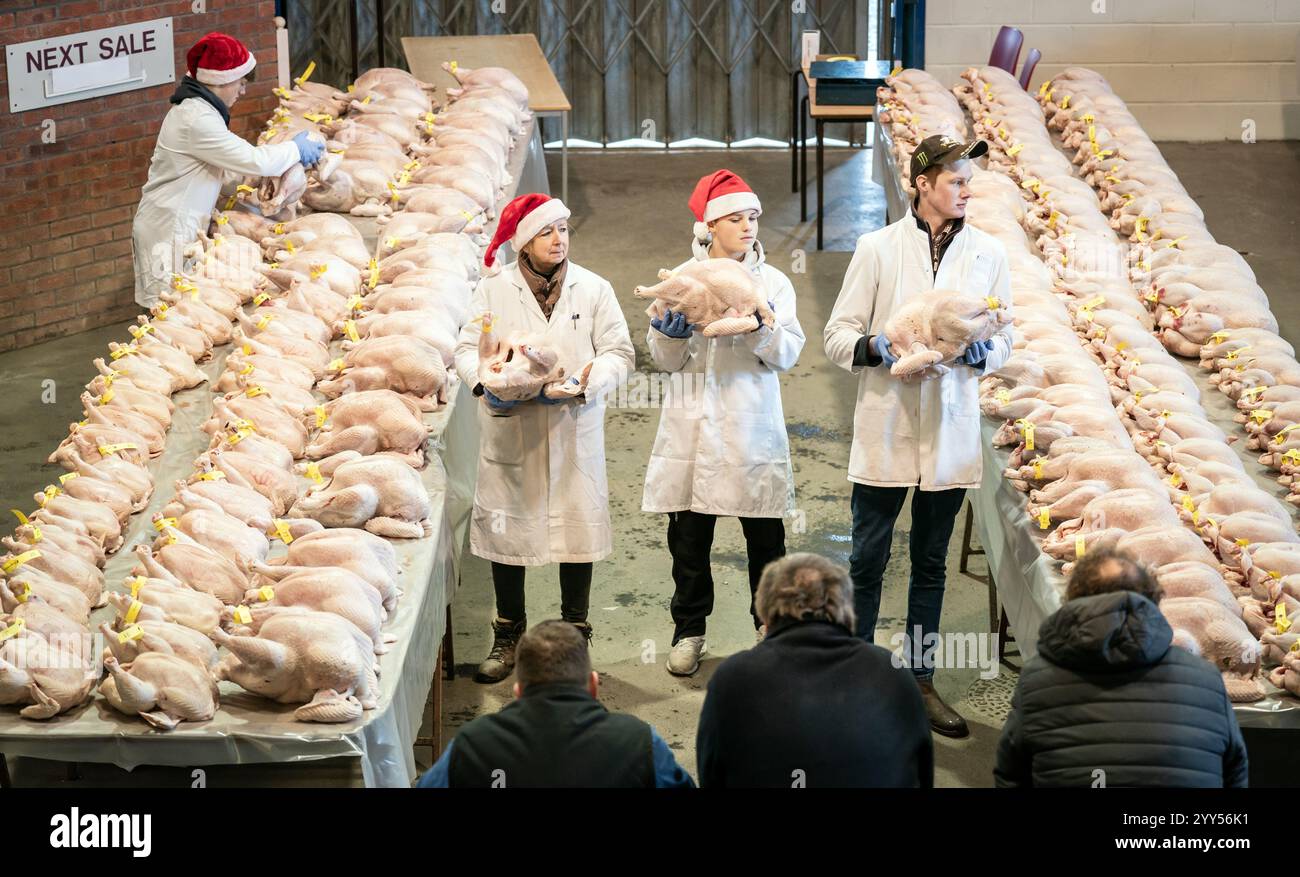 Lots are sold during the annual Christmas Poultry Sale, including oven ...