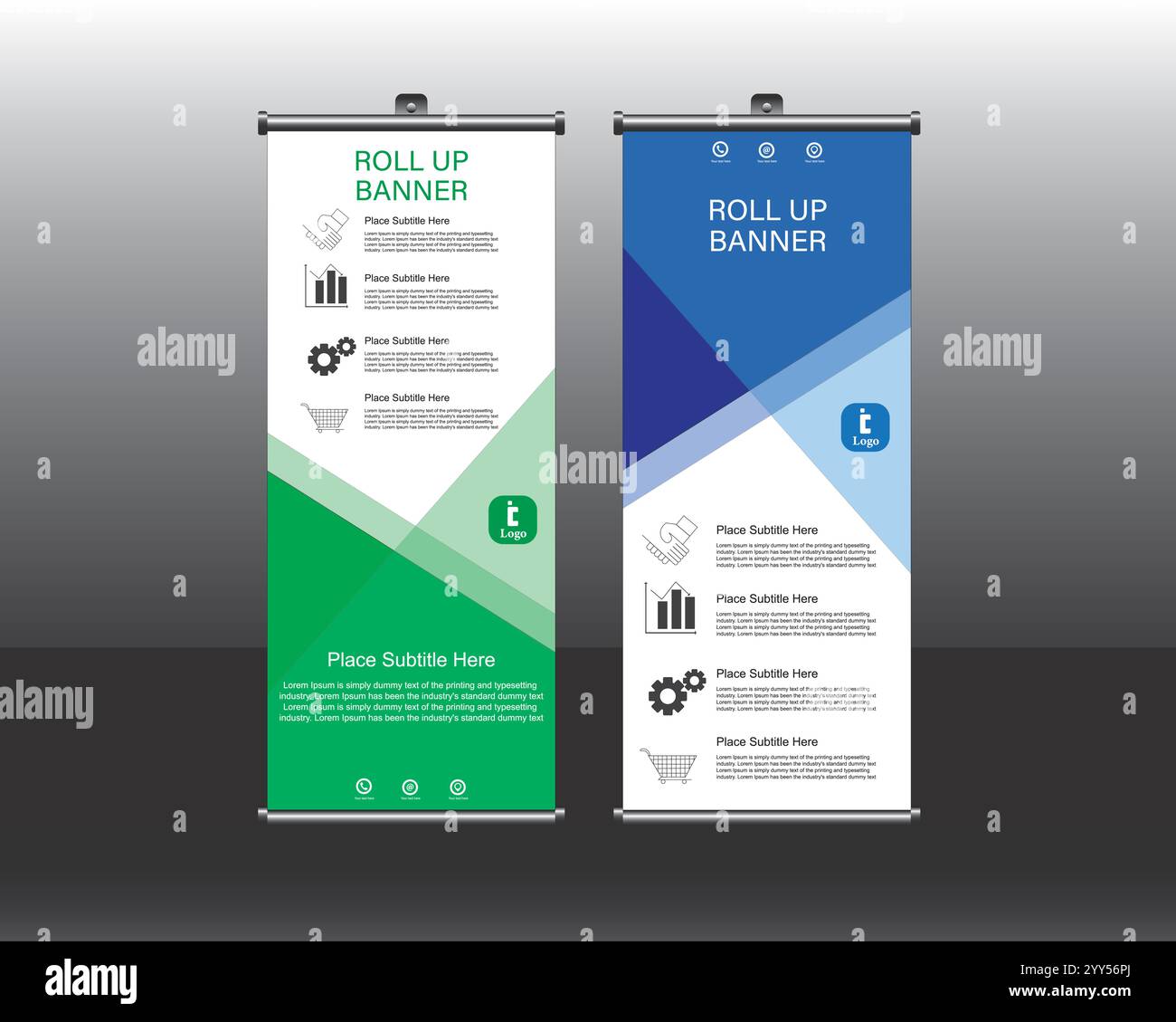 Roll up banner design, Roll up brochure flyer banner design template ...