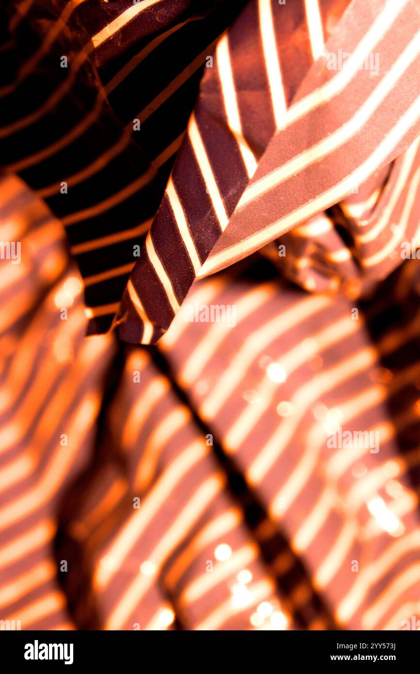 Sweet Wrapper Fine Stripes Lines on Plastic Paper Crumpled Warped ...