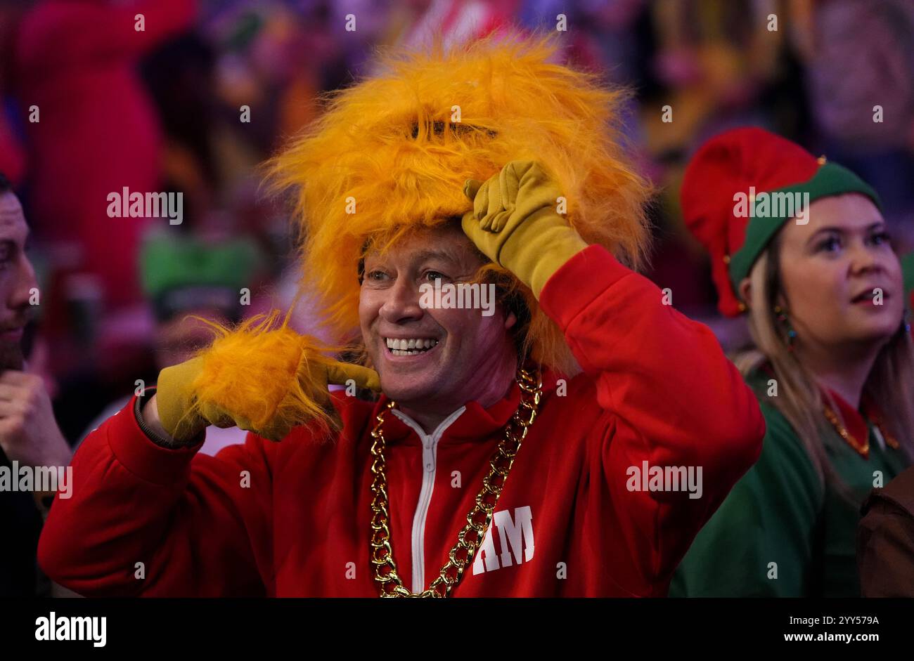 Fans in fancy dress in the crowd on day five of the Paddy Power World ...