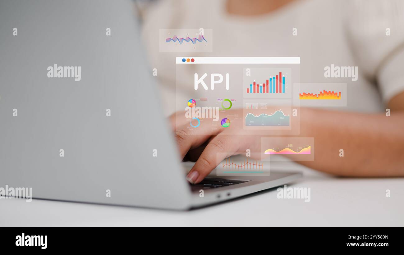 Women use laptops to analyze key performance indicators with various ... Women use laptops to analyze key performance indicators with various ...
