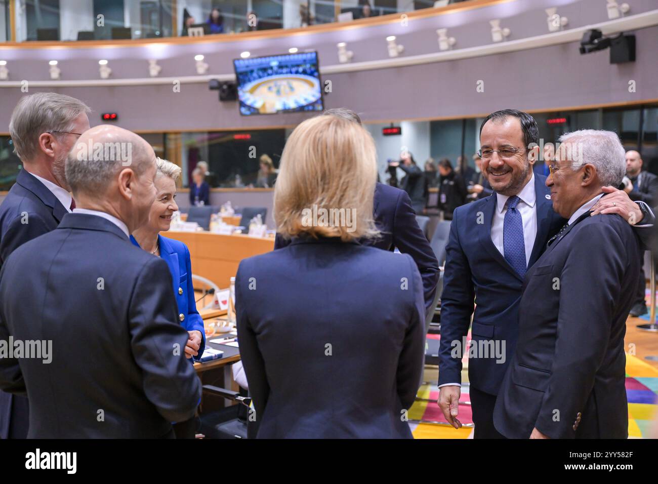 BRUSSELS - President of the Republic of Cyprus Nikos Christodoulides ...