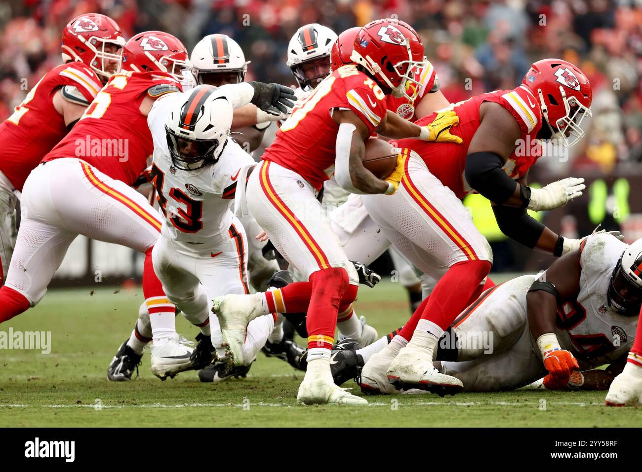 Kansas City Chiefs running back Isiah Pacheco (10) runs with the ball ...