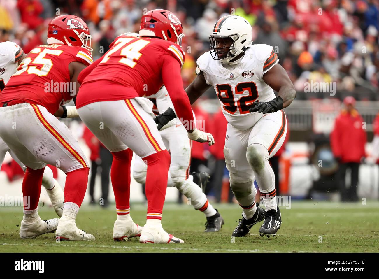Kansas City Chiefs offensive tackle Jawaan Taylor (74) looks to block ...