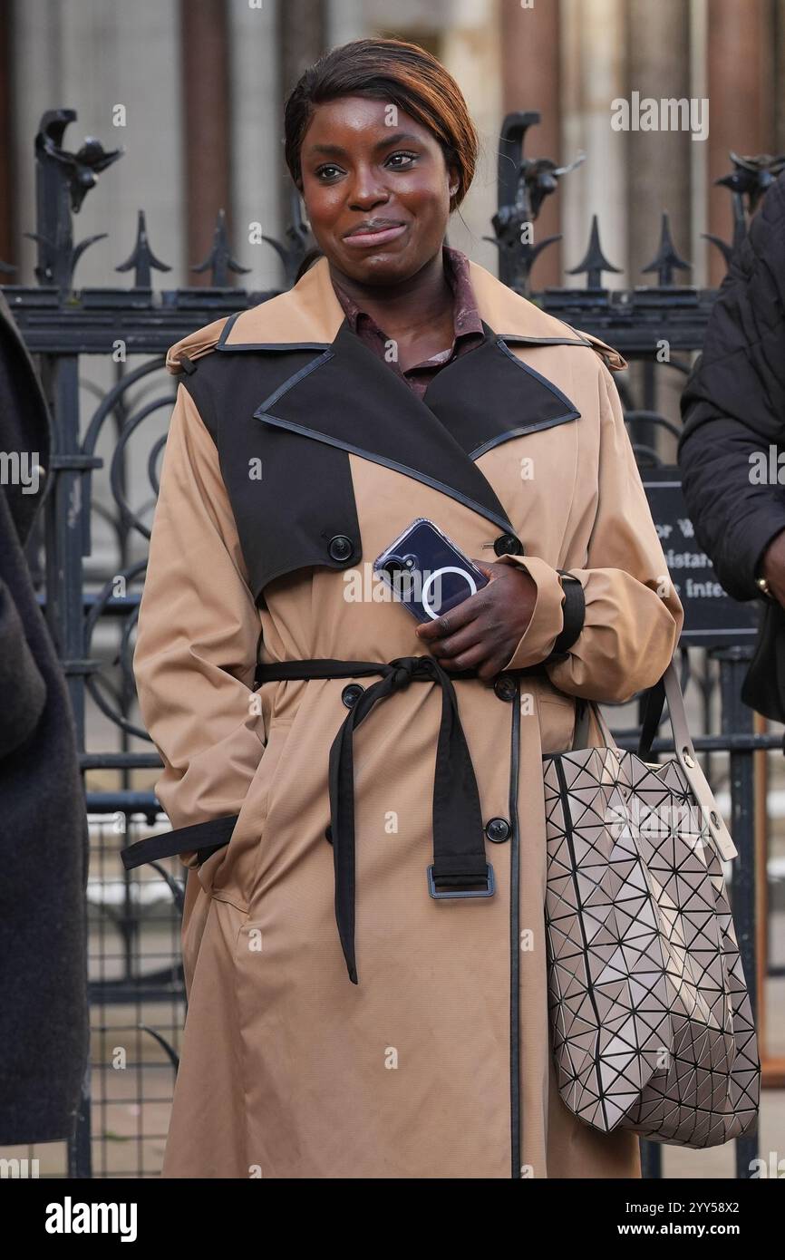 Former Chelsea and England footballer Eni Aluko outside the Royal ...