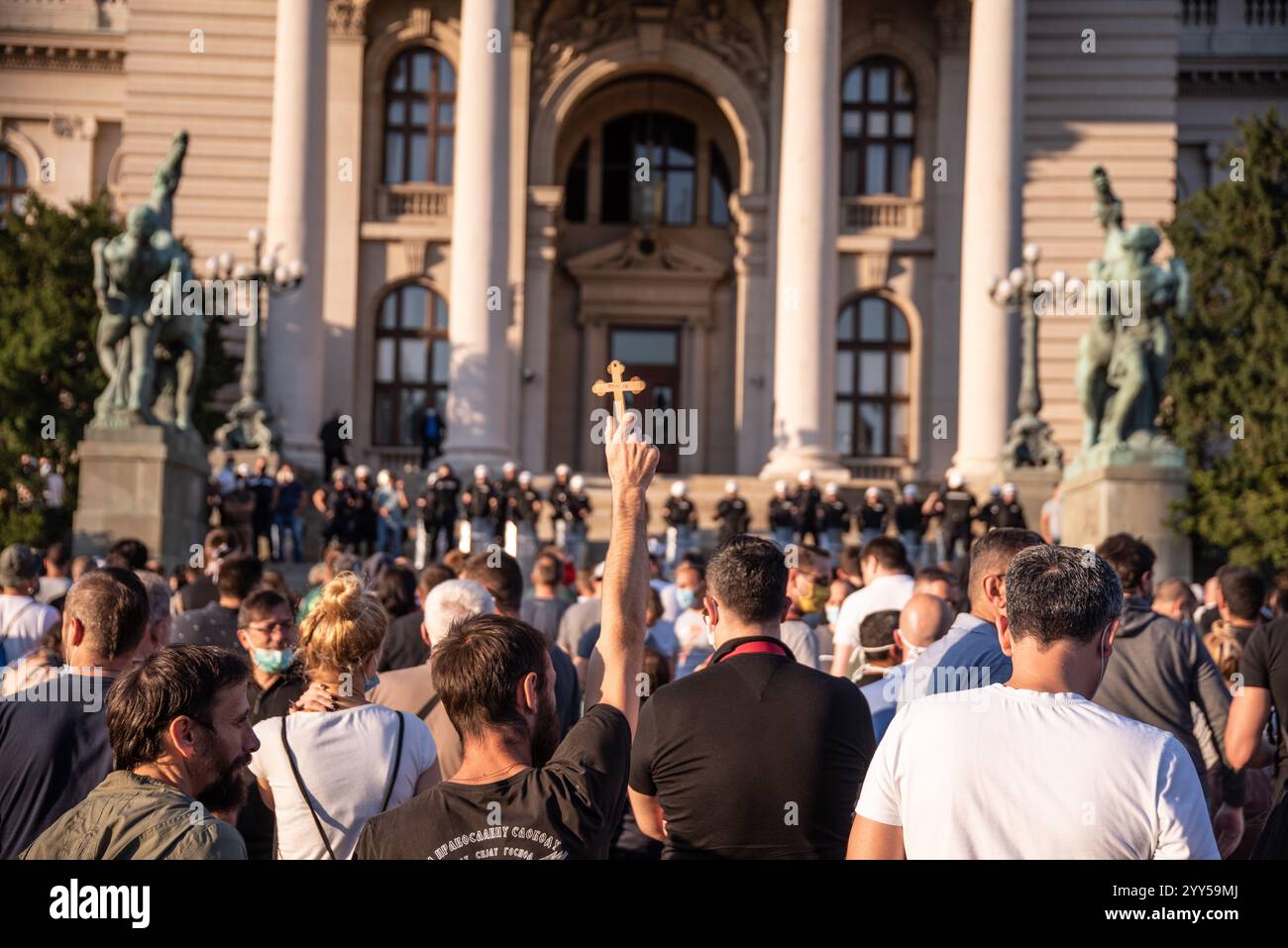 Christian orthodox man holds hi-res stock photography and images - Alamy
