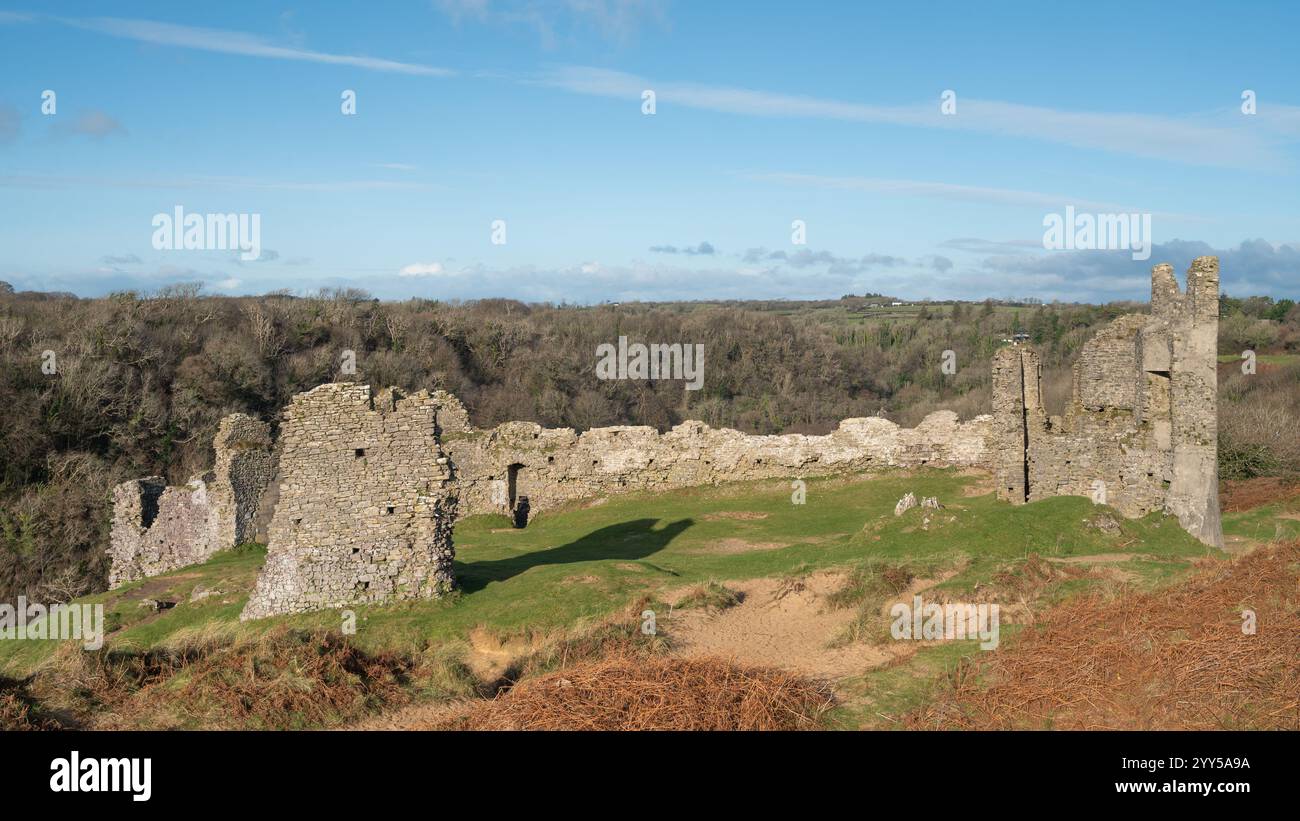 Pennard Castle, Gower, Wales, UK Stock Photo - Alamy