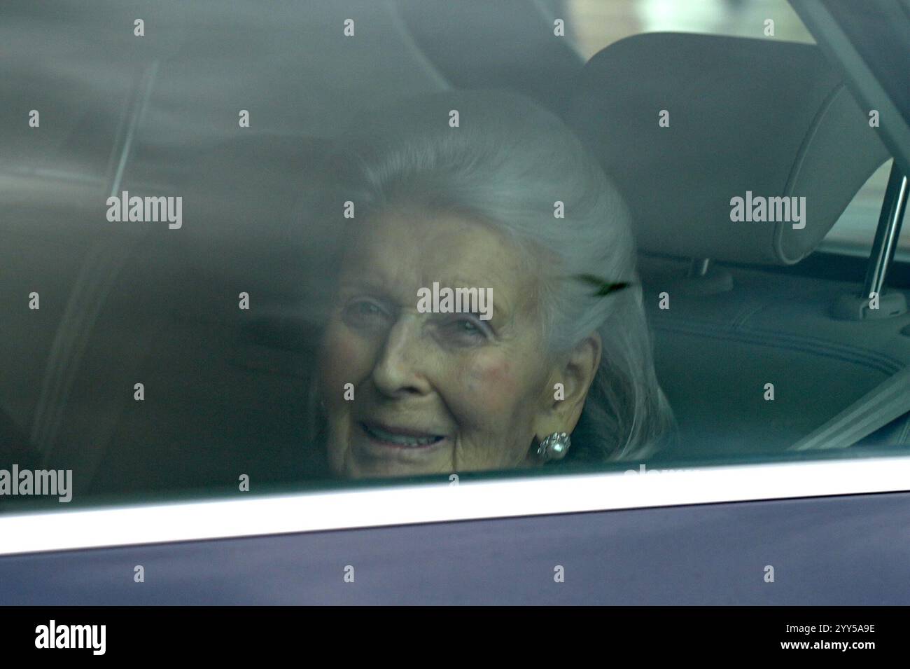 Princess Alexandra arrives for King Charles III's Christmas lunch at ...
