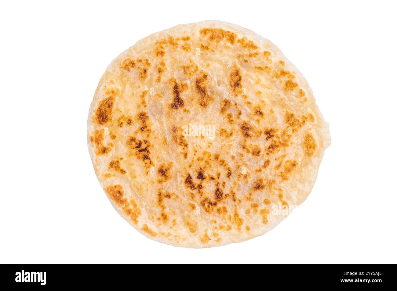 Homemade Kerala wheat paratha, layered parotta isolated on white ...