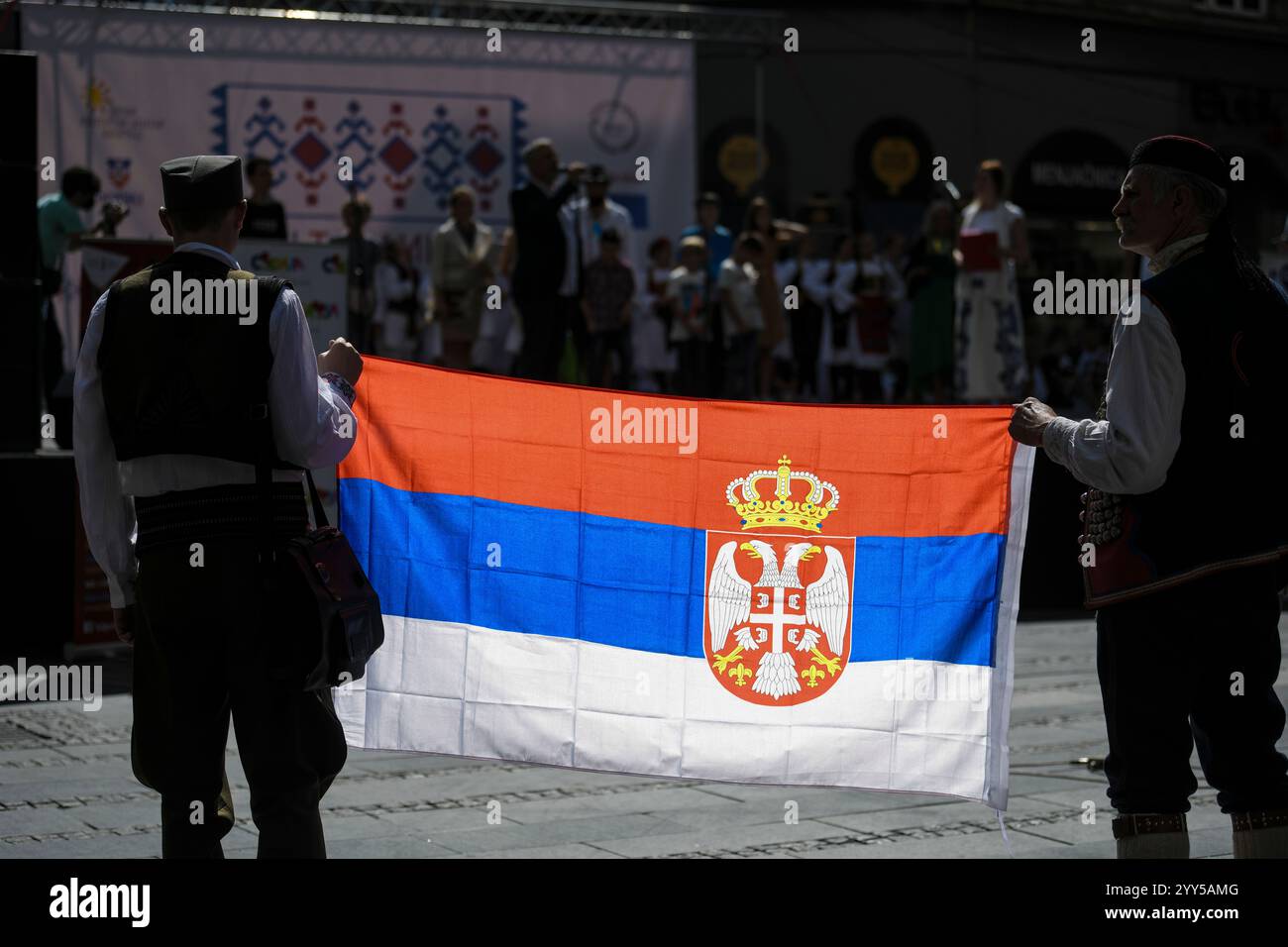 Serbian ethnicity flag hi-res stock photography and images - Alamy