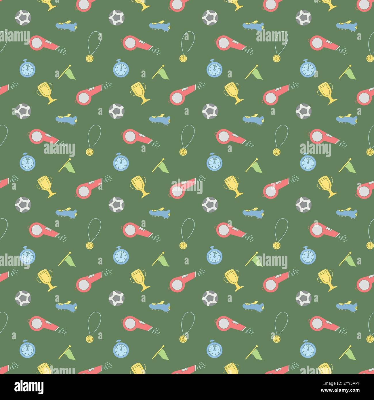 Seamless sport pattern. Background with sports icons Stock Vector Image ...