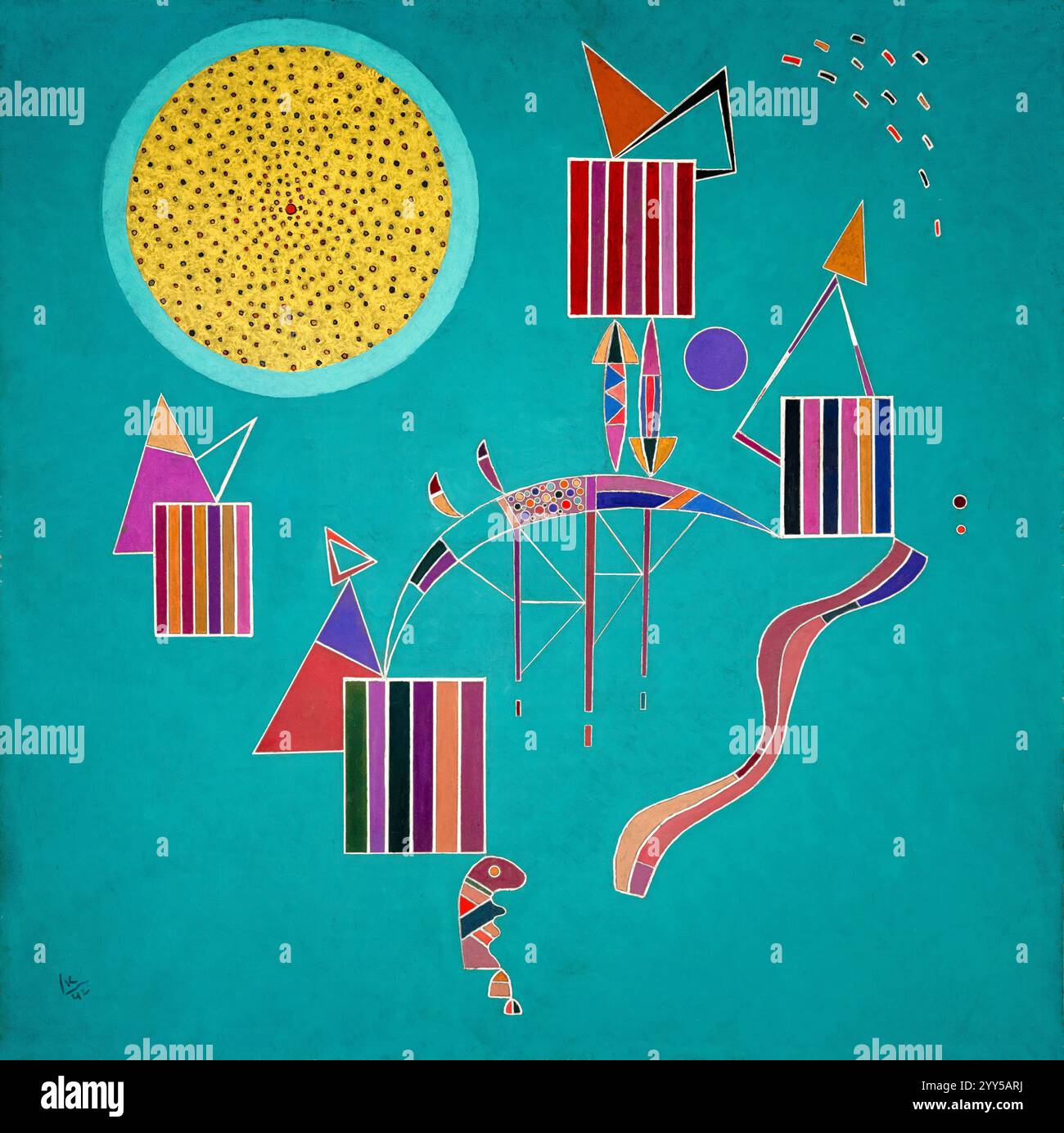 Wassily Kandinsky, Une Fête intime (An Intimate Party), abstract ...