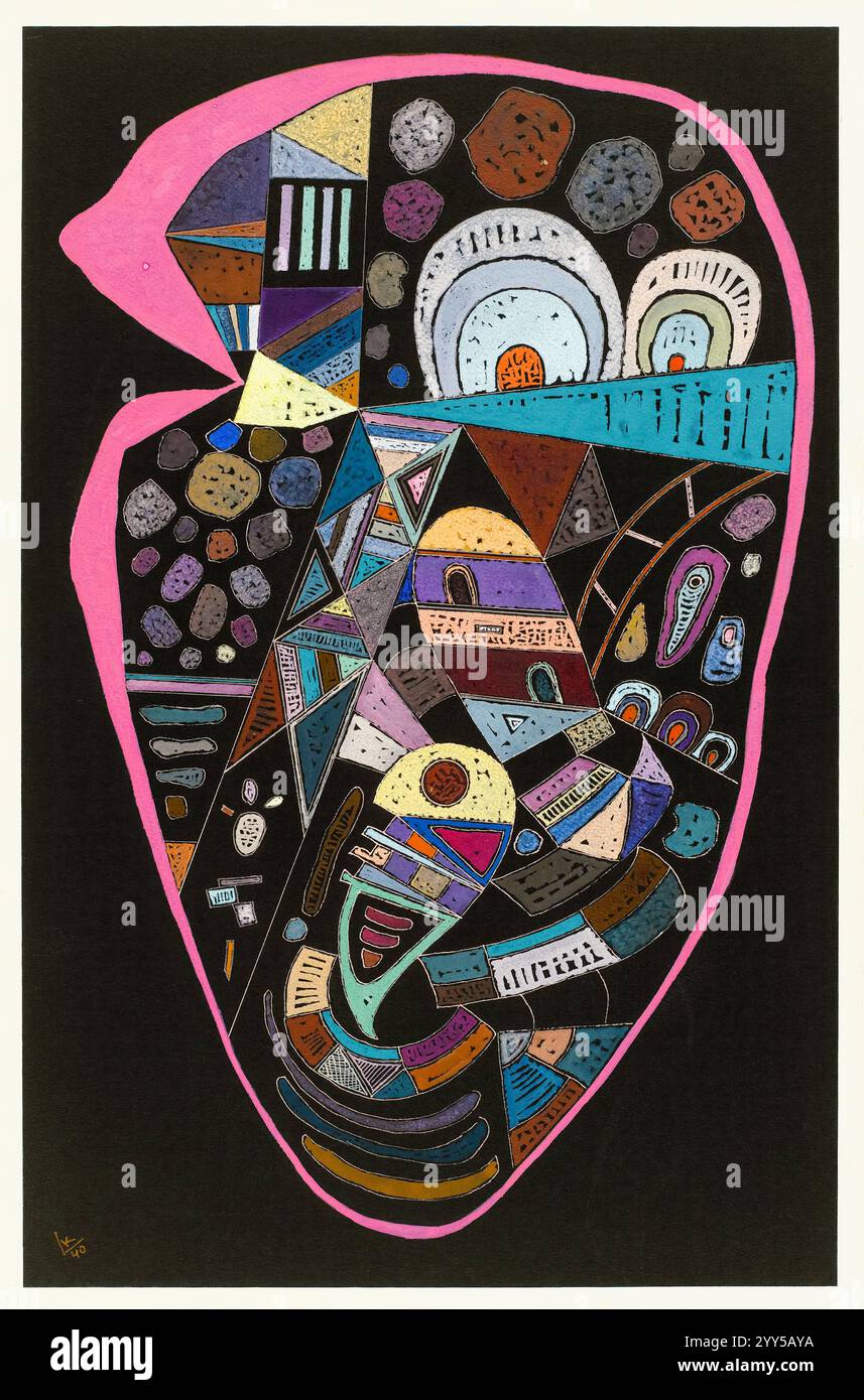 Wassily Kandinsky, Untitled abstract painting in gouache, 1940 Stock ...