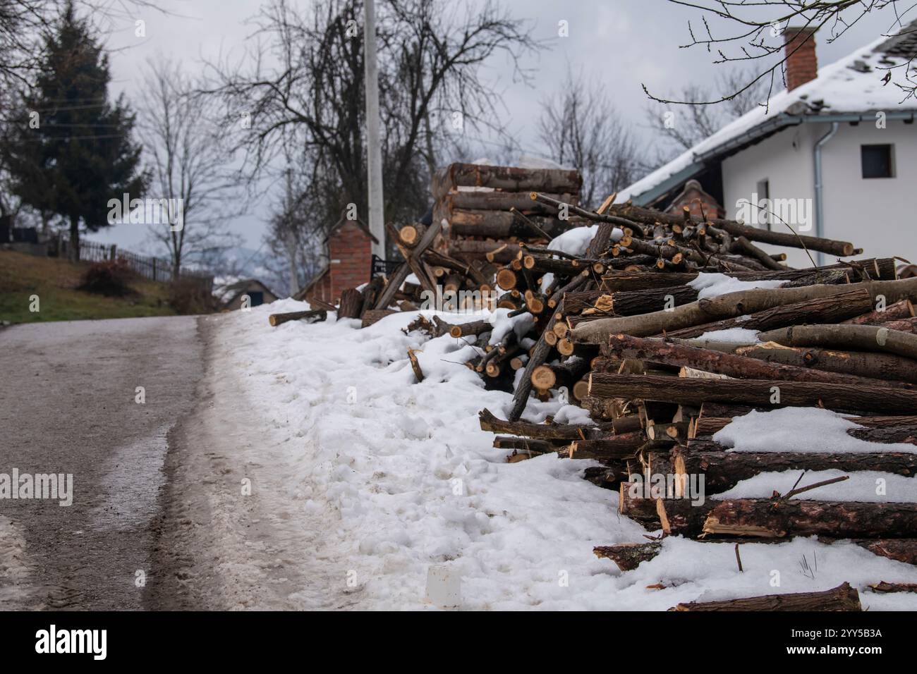 Logging snow hi-res stock photography and images - Alamy