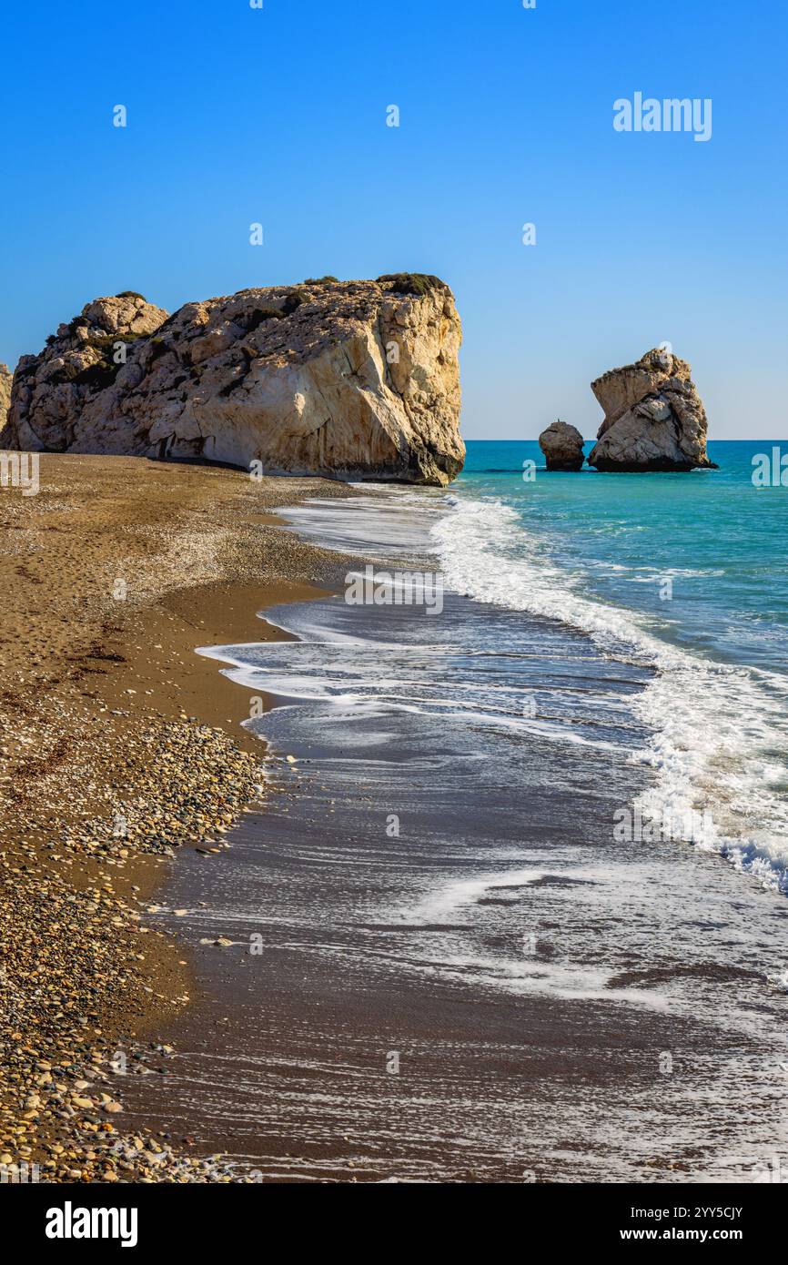 Aphrodite's Rock, or Petra tou Romiou, near Pissouri, Paphos, Cyprus ...