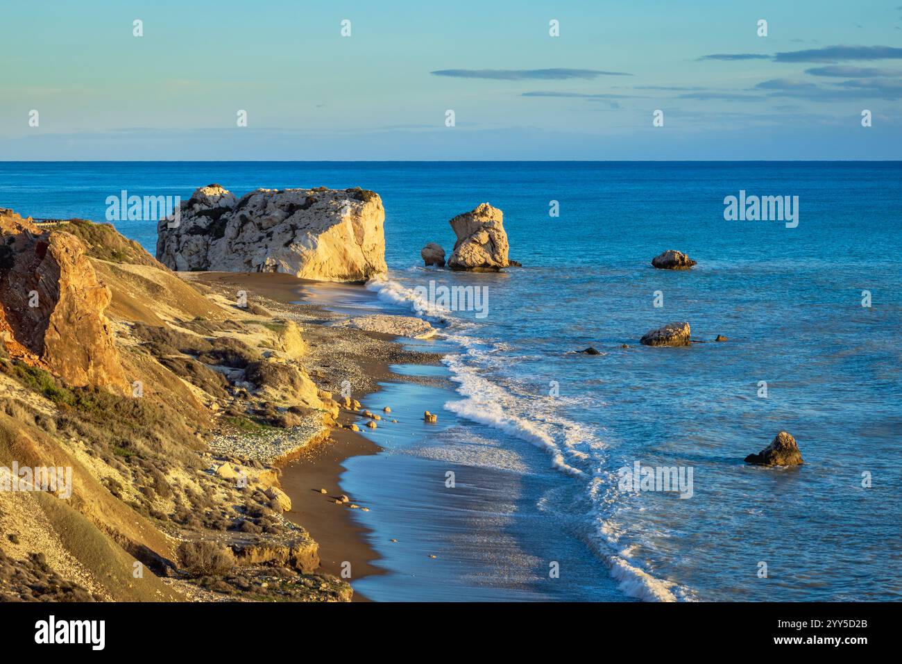 Aphrodite's Rock, or Petra tou Romiou, near Pissouri, Paphos, Cyprus ...