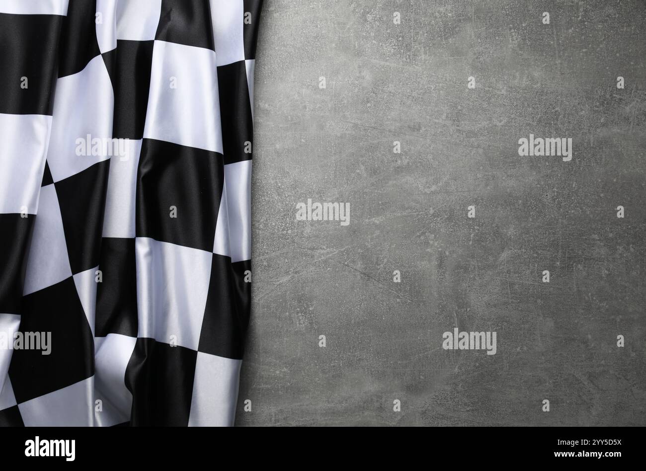 Checkered flag on grey hi-res stock photography and images - Alamy