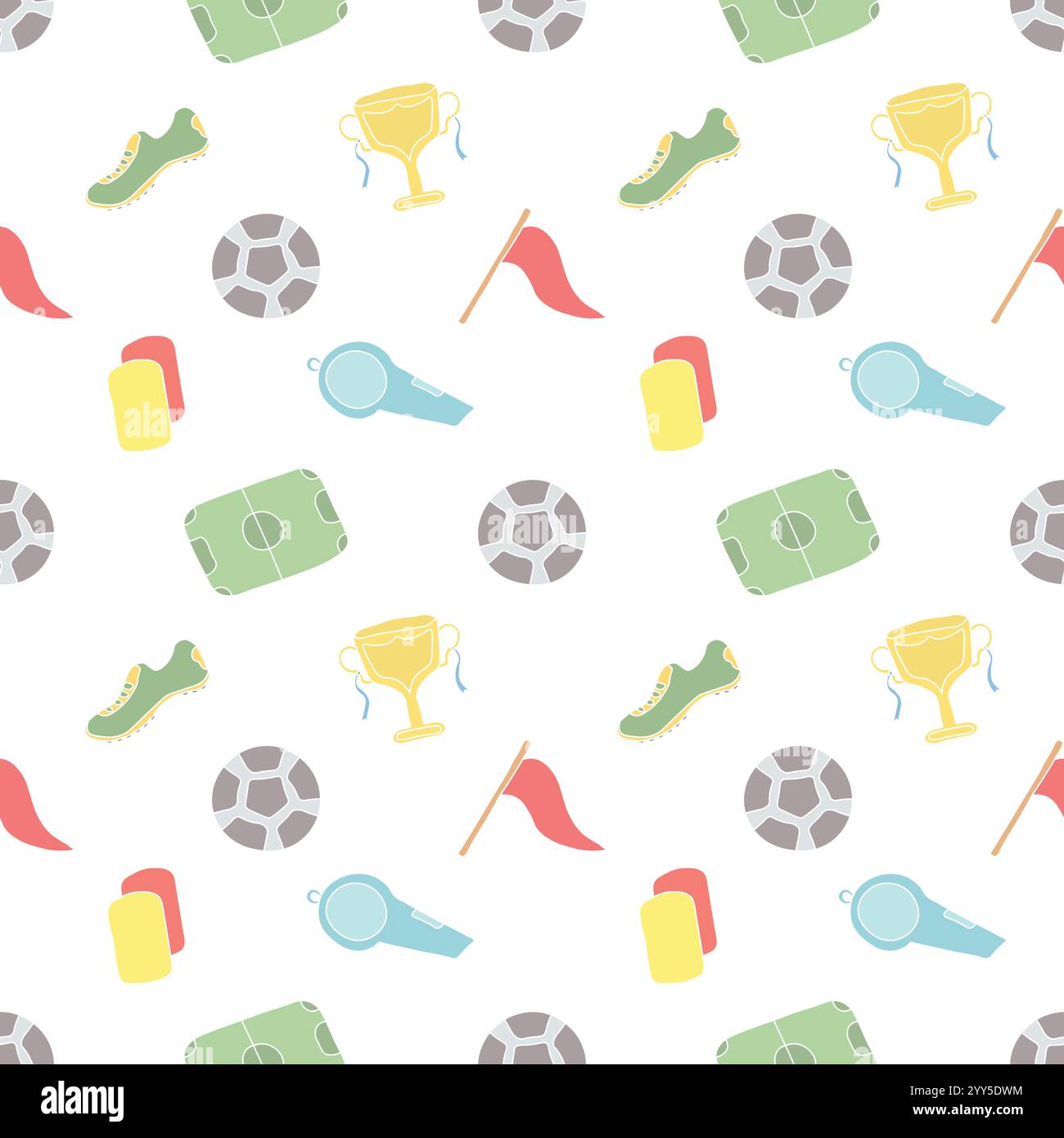 Seamless sport pattern. Background with hand drawn sports icons Stock ...