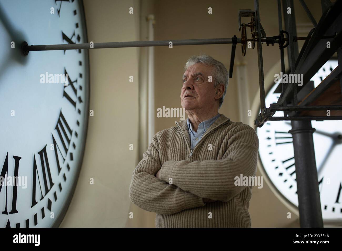 The clockmaker of the clock of the Real Casa de Correos in Puerta del ...