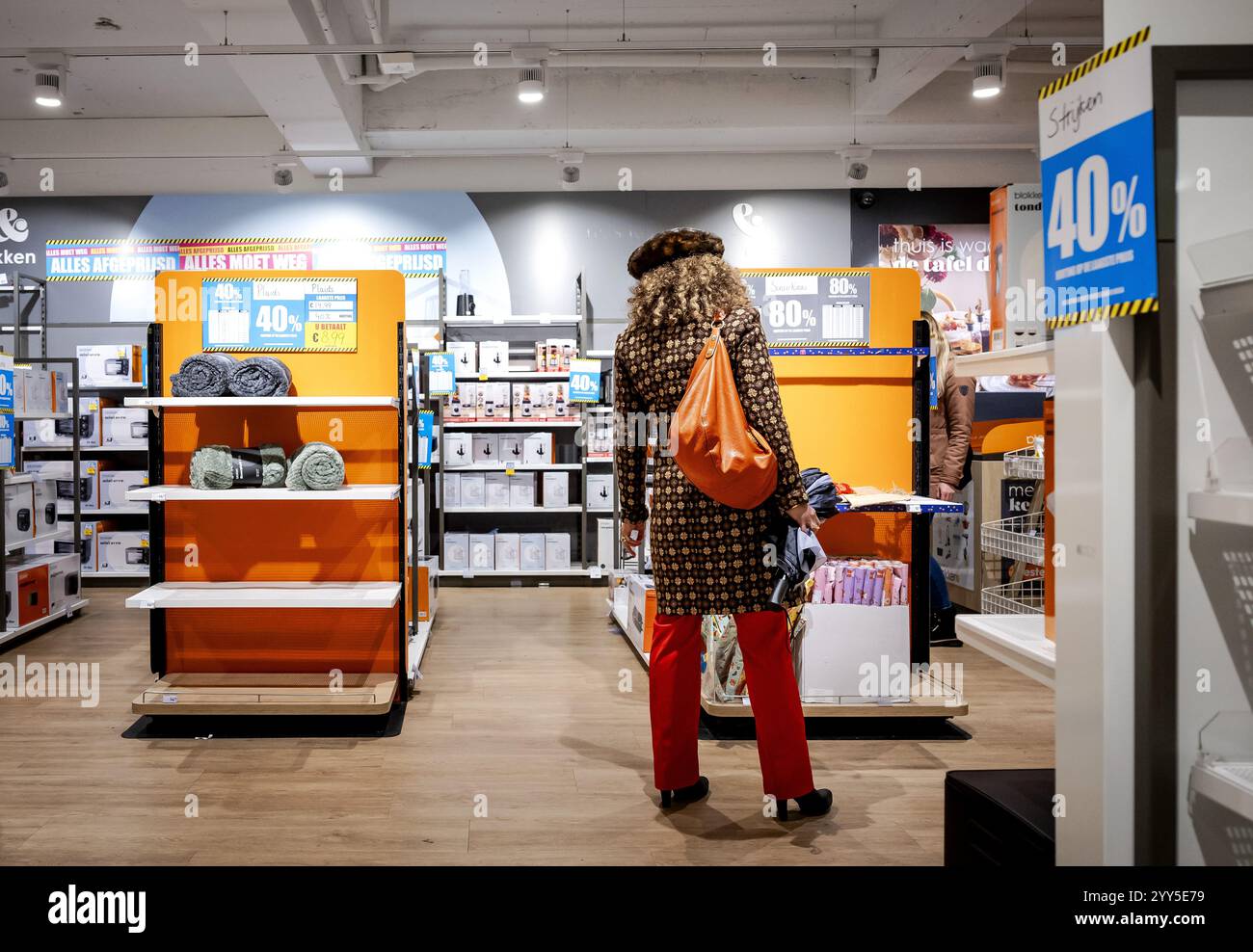 THE HAGUE - Interior of a Blokker store where closure sales are taking ...