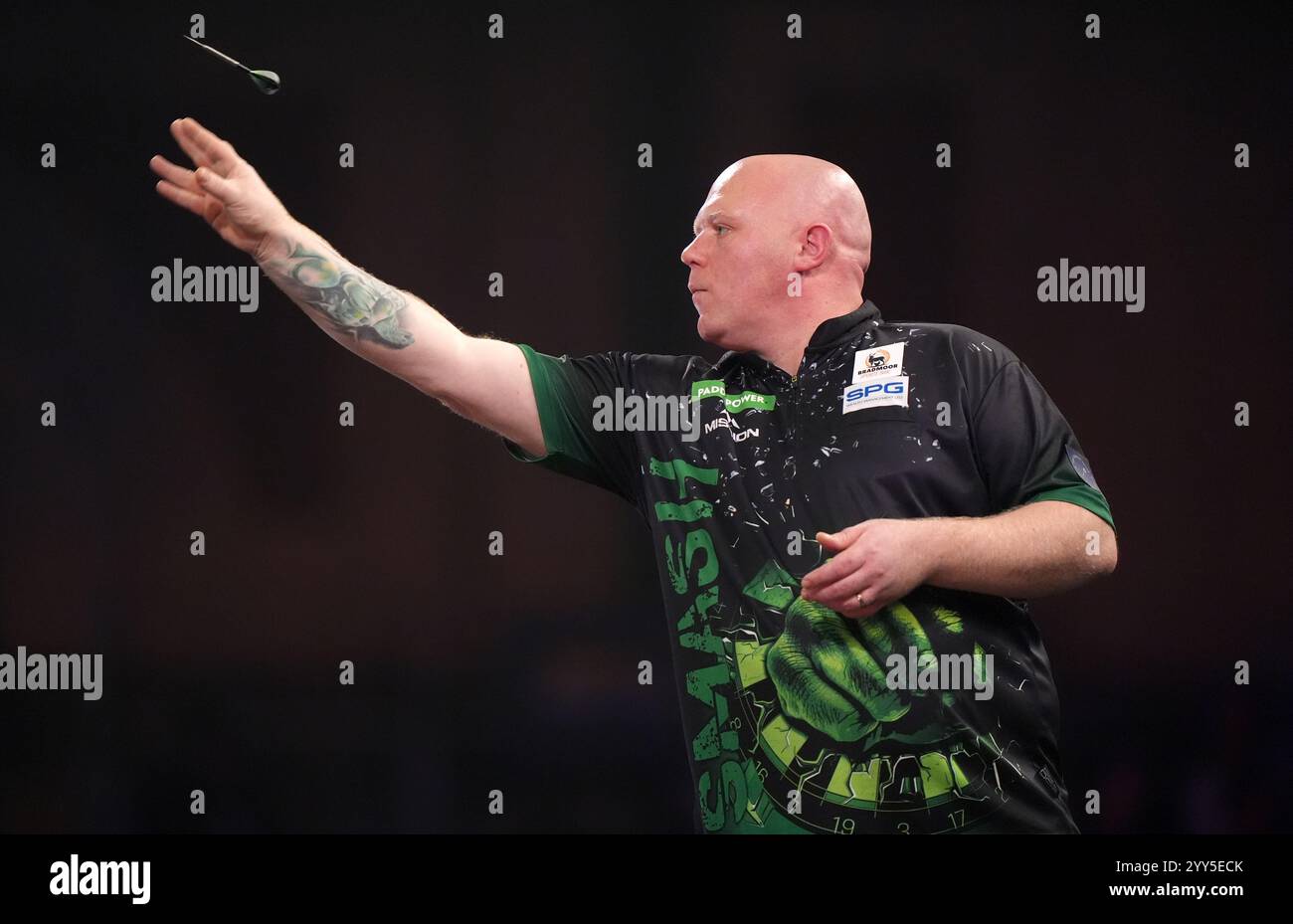 Martin Lukeman during the first round match against Nitin Kumar on day ...
