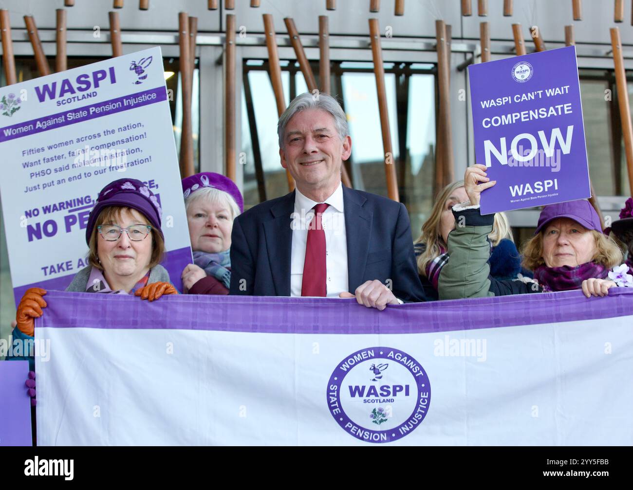 Edinburgh, UK, 19th December 2024: Labour MSP Richard Leonard joined a ...
