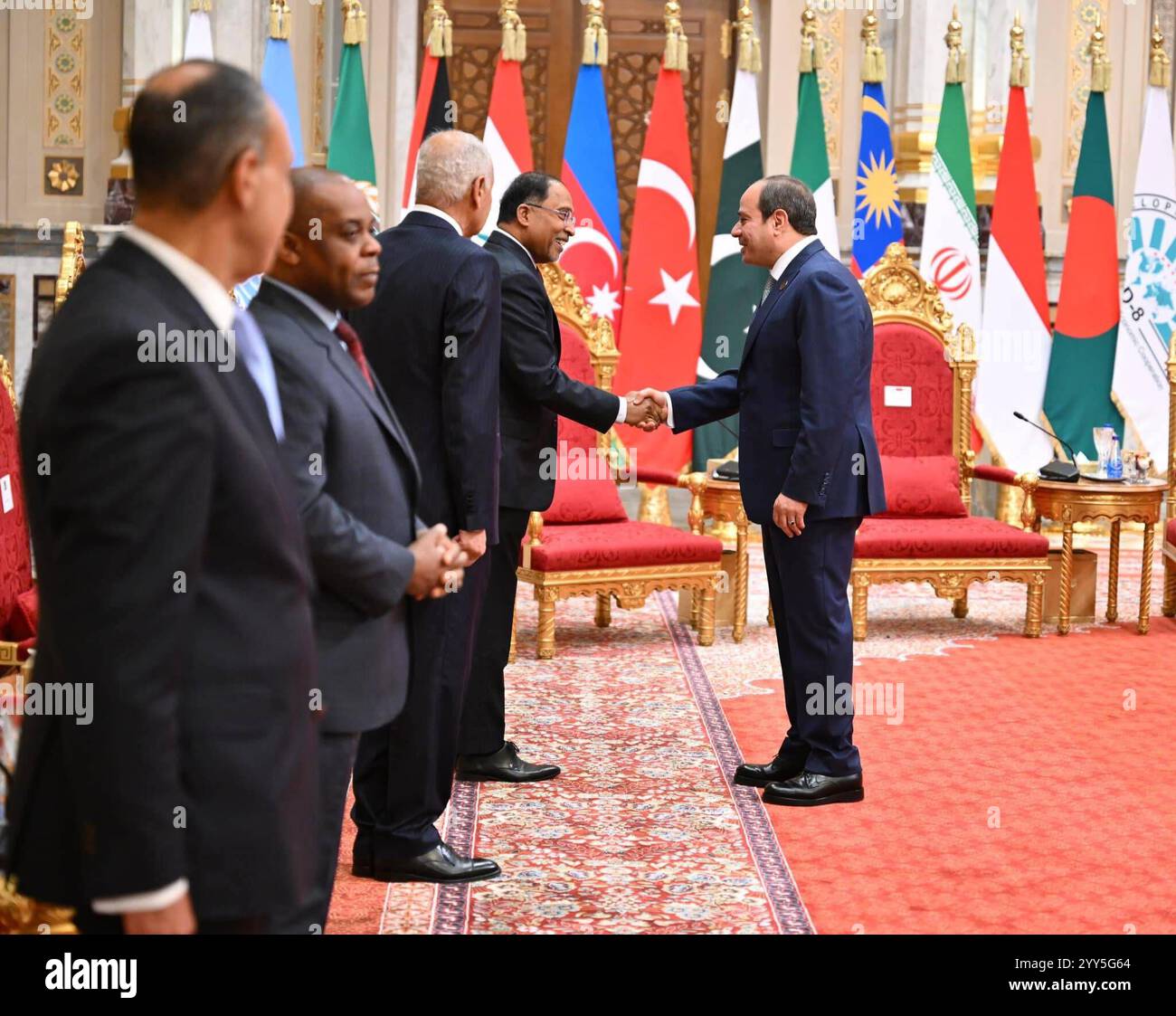 Egyptian President Abdel Fattah El-Sisi inaugurates the D8 Summit for ...