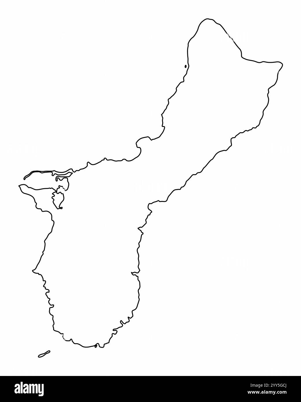 Blank guam map hi-res stock photography and images - Alamy