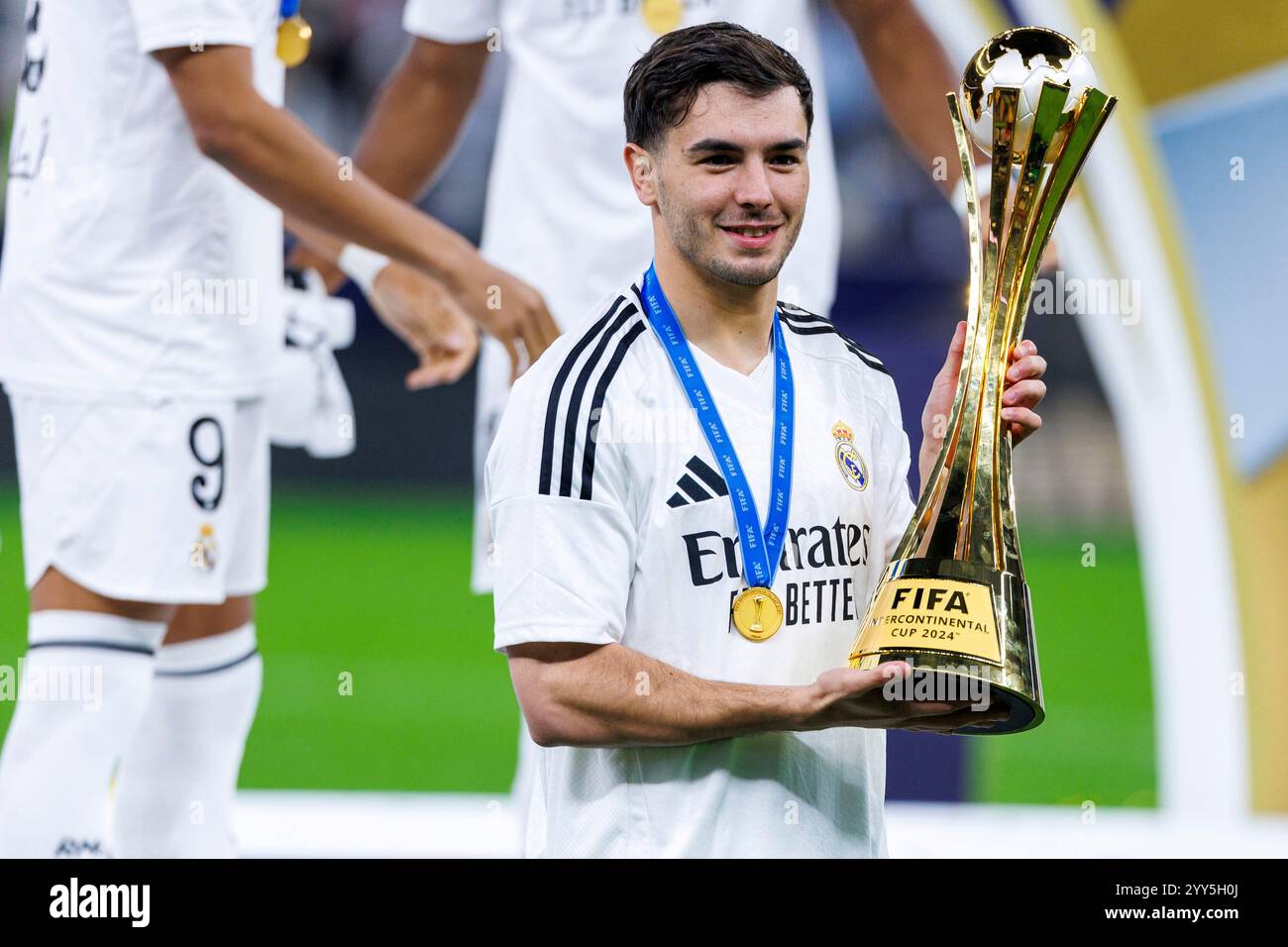 18th December 2024: Doha, Qatar: Brahim Diaz of Real Madrid poses for a ...
