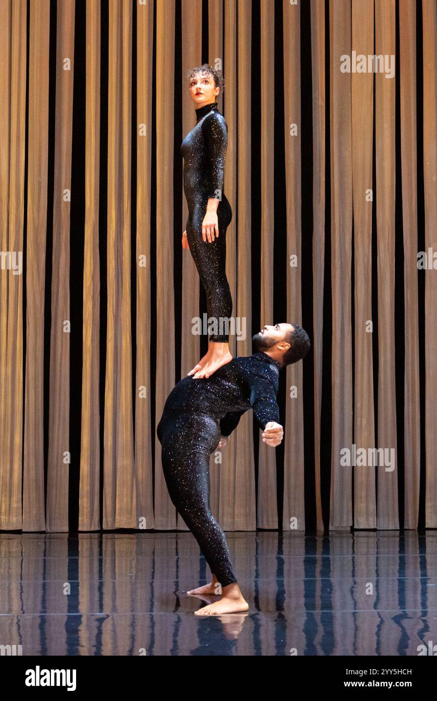 London, 19th December 2024, Acrobats from Australian Circus Troupe ...