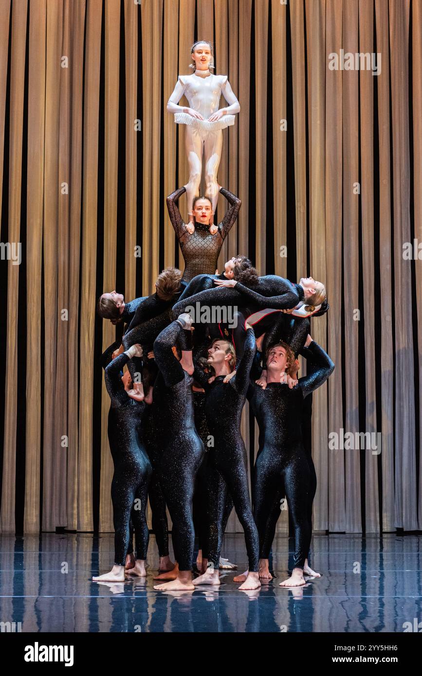 London, 19th December 2024, Acrobats from Australian Circus Troupe ...