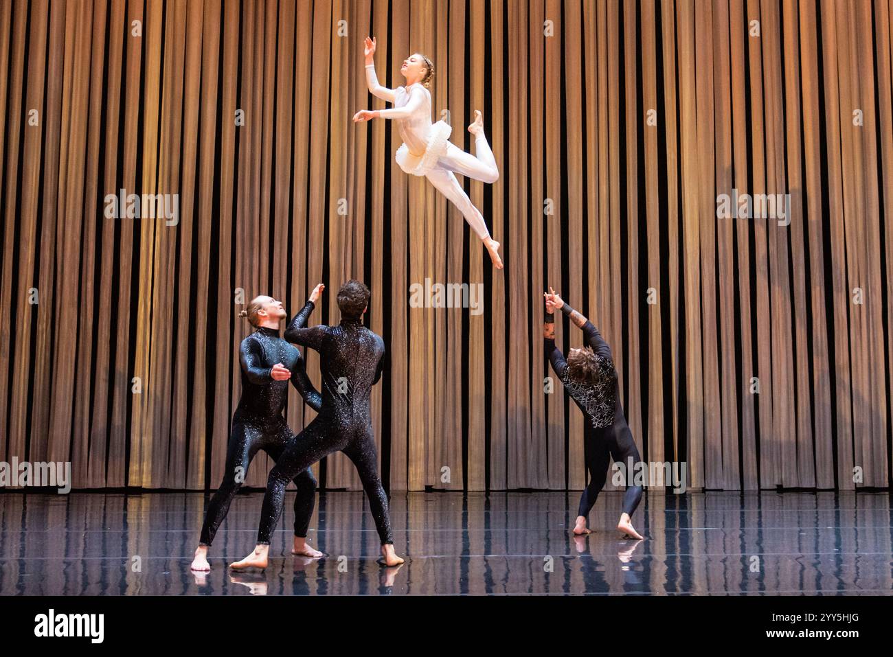 London, 19th December 2024, Acrobats from Australian Circus Troupe ...
