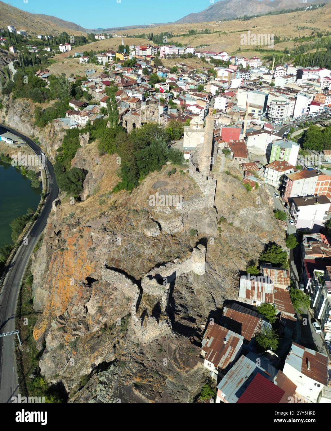 A view from Ispir Castle in Ispir, Erzurum, Turkey Stock Photo - Alamy