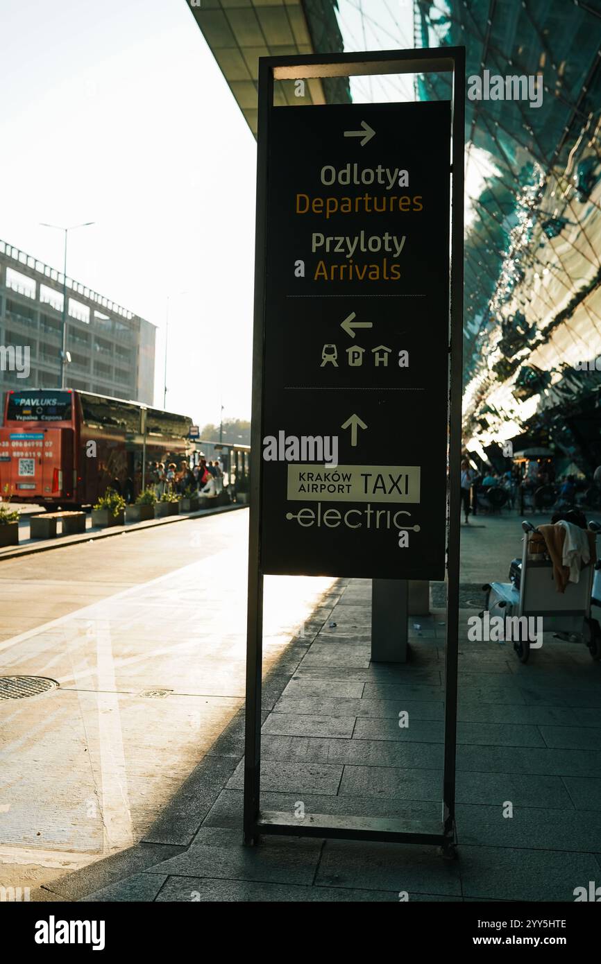 BALICE, POLAND, SEPTEMBER 15, 2023: John Paul II Krakow w Balice ...