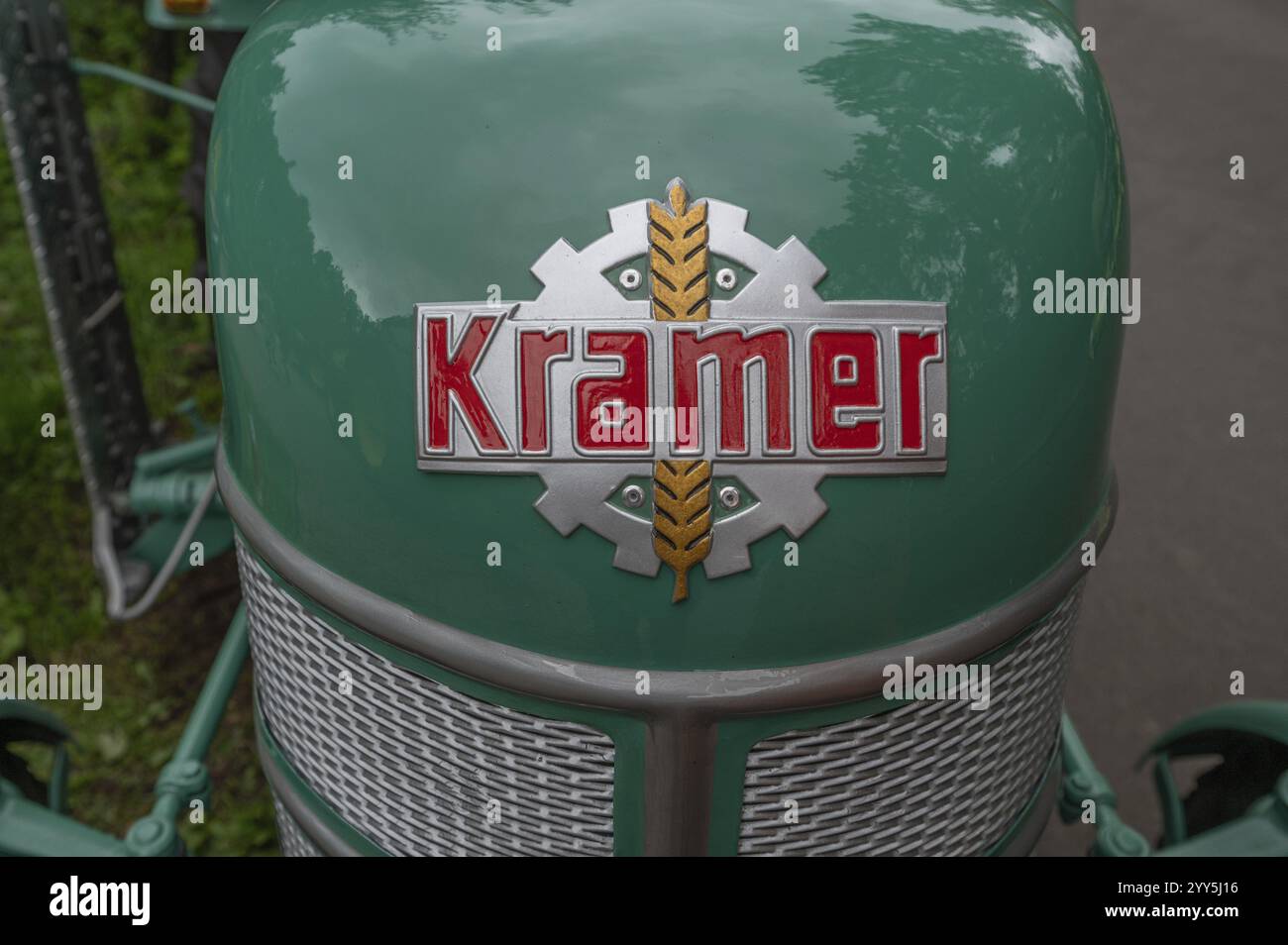 Tractor vintage car, logo of Kramer KA 15, year of construction 1955 ...