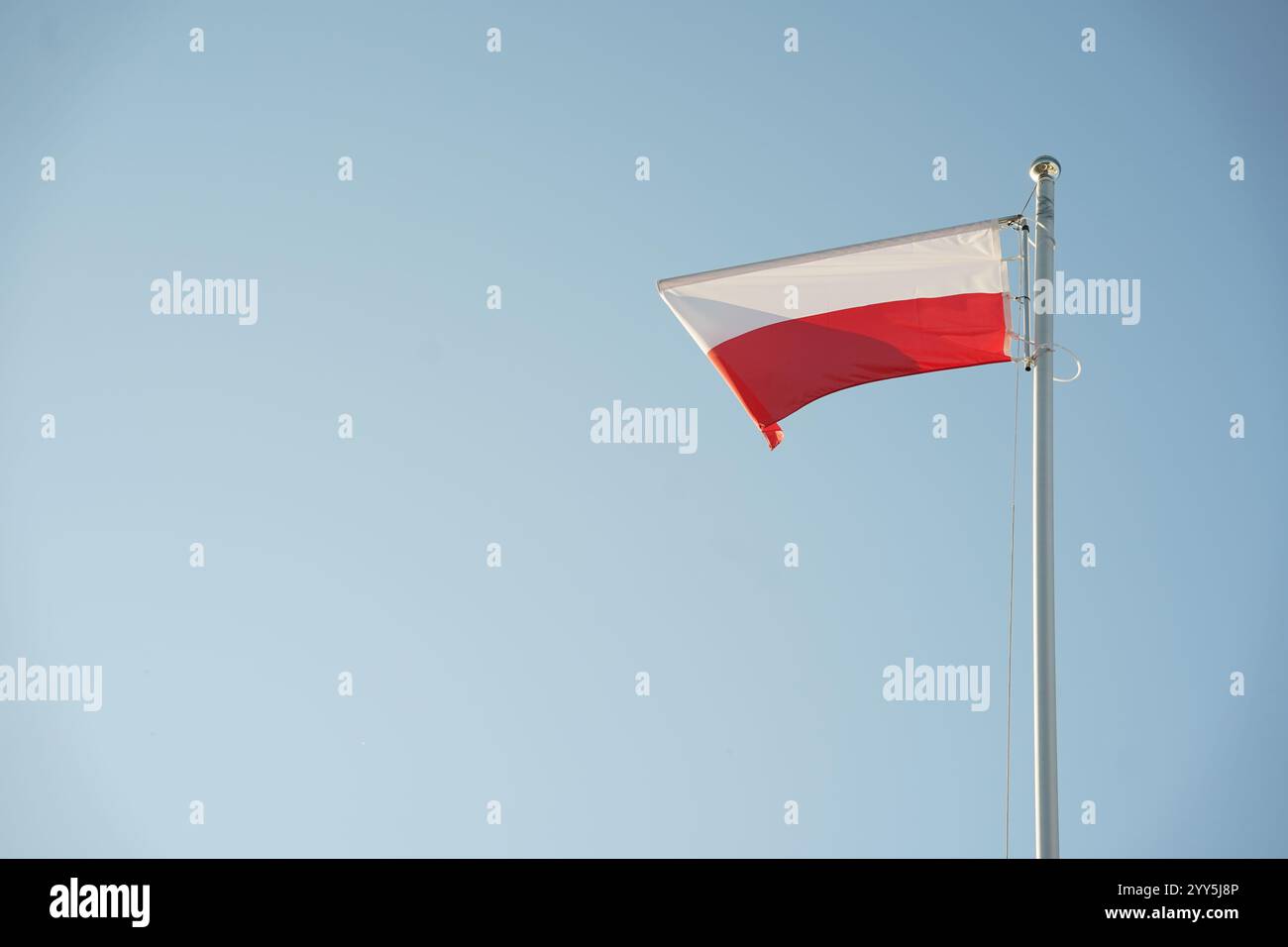 The national flag of Poland. Known as the Flag of the Republic of ...