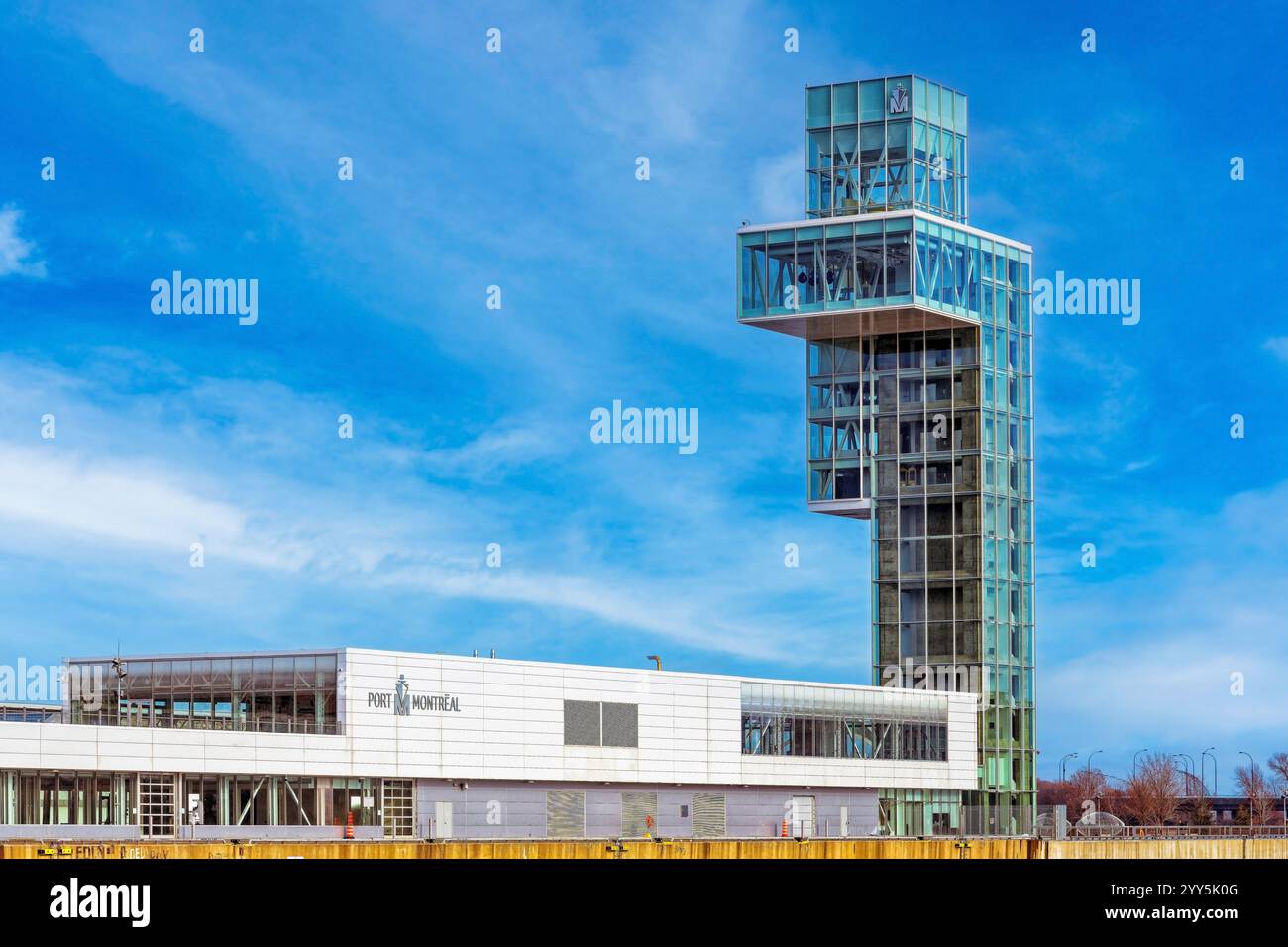 Port of Montreal observation tower Stock Photo - Alamy