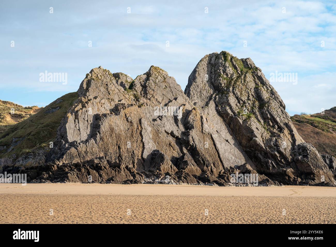 Three Cliffs Bay, Gower, Wales, UK Stock Photo - Alamy