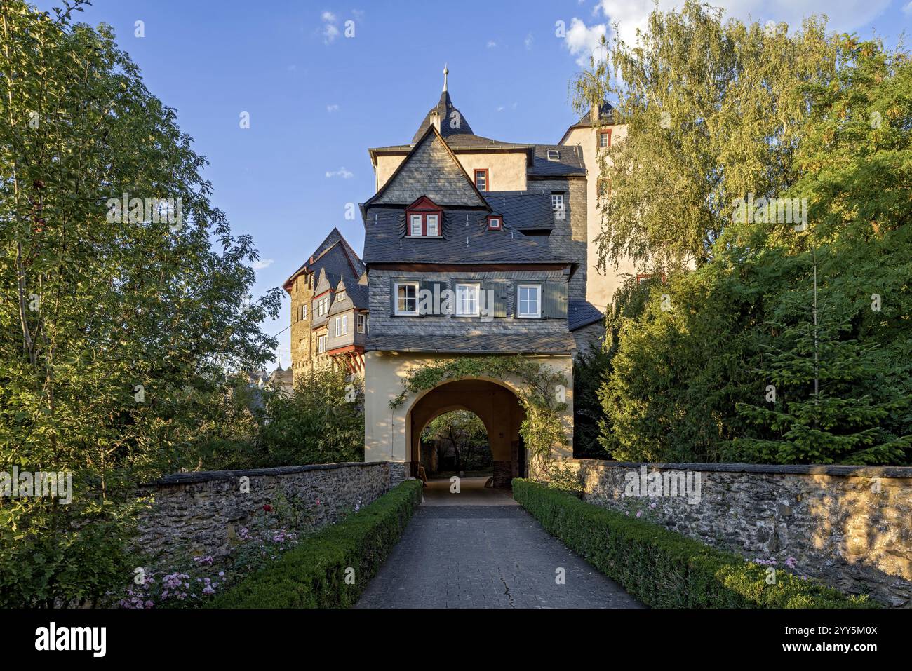 Historic gate in the old town of weilburg hi-res stock photography and ...