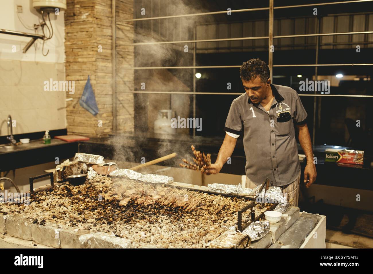 Camel restaurant, Ittin Park, Salalah, Dhofar, Oman, Asia Stock Photo ...