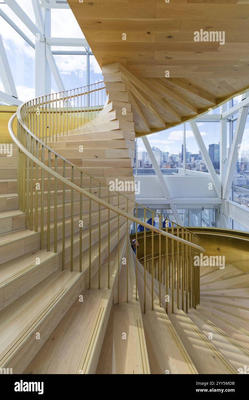 Interior view of the observation tower, Montreal, Province of Quebec ...